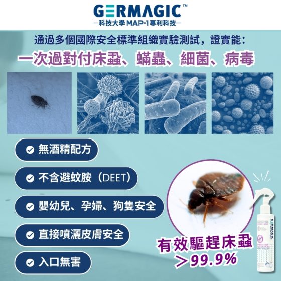 Germagic™ Bed Bug Repelling & Disinfectant Spray 200ml; Buy 2 Get 5% ...